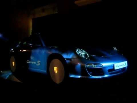 Projection Mapping on Porsche carrera s 911 - YouTube