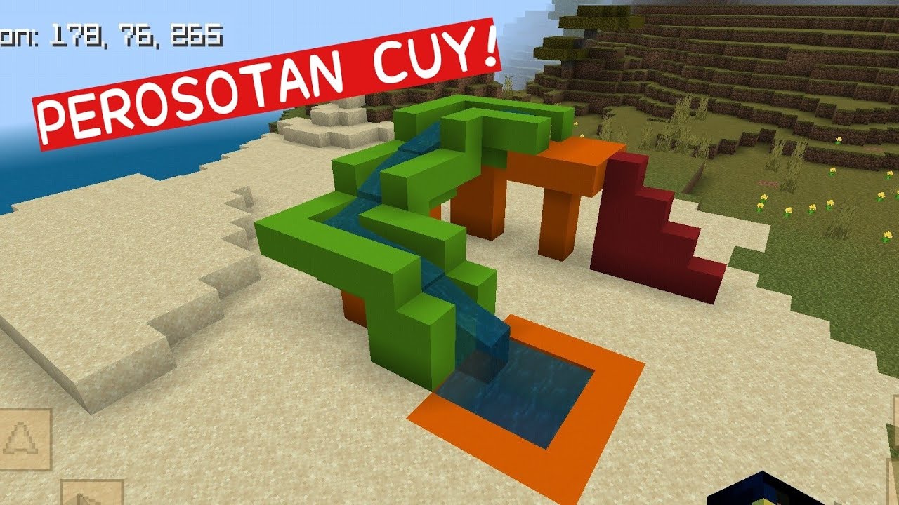 EASY WATER SLIDE MINECRAFT - YouTube
