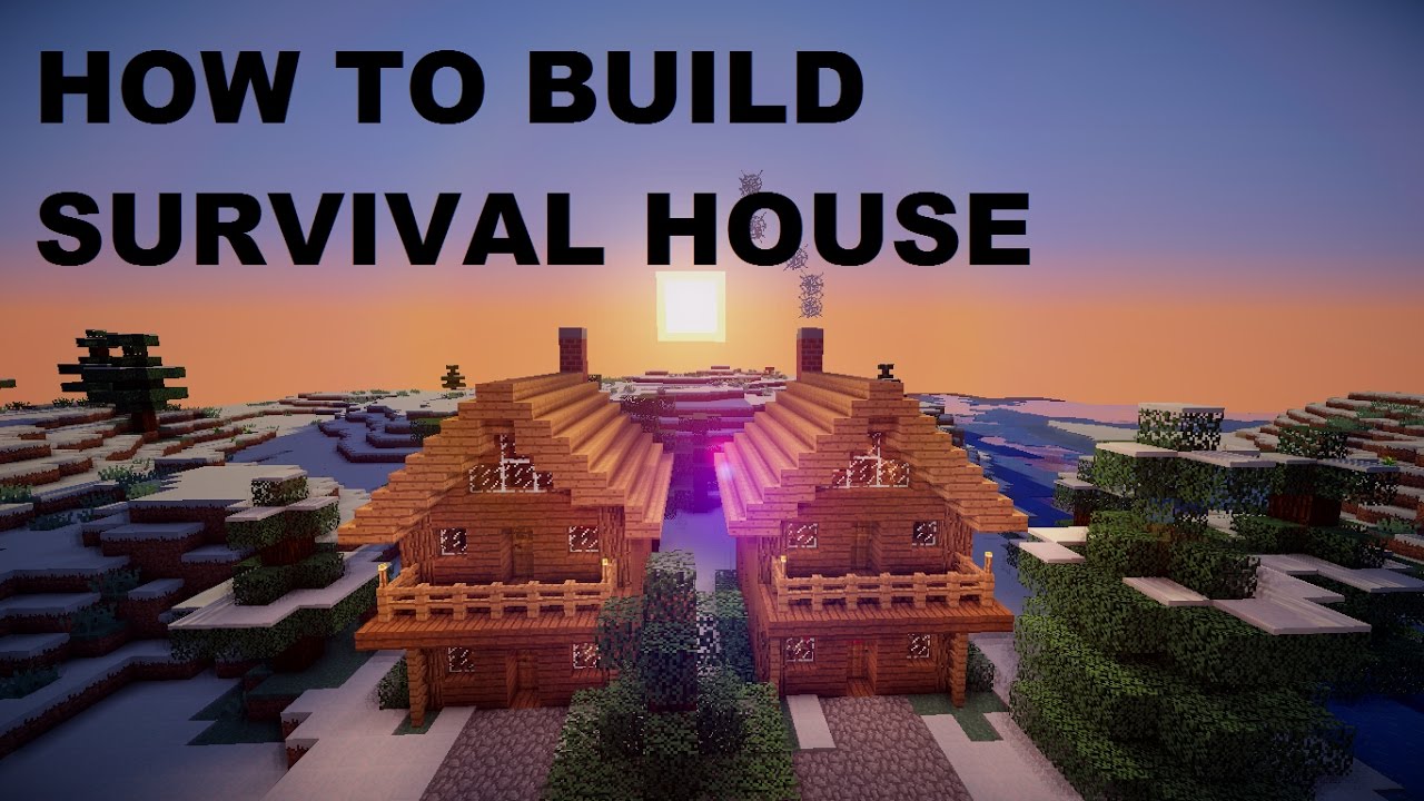 Minecraft How to build Survival house - 7x7 - HD - YouTube