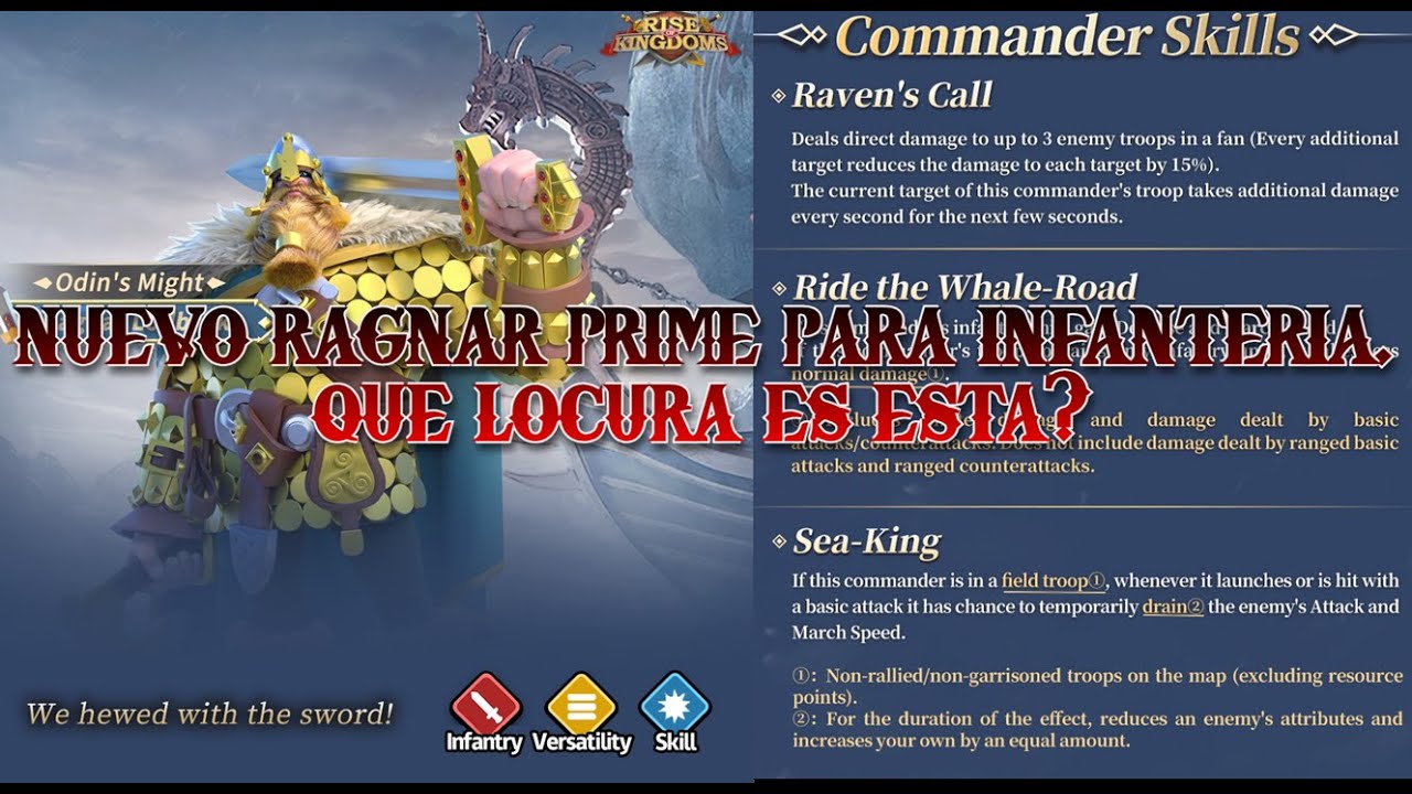 NUEVO RAGNAR PRIME DE INFANTERIA, QUE LOCURA ES ESTA? | Rise of ...