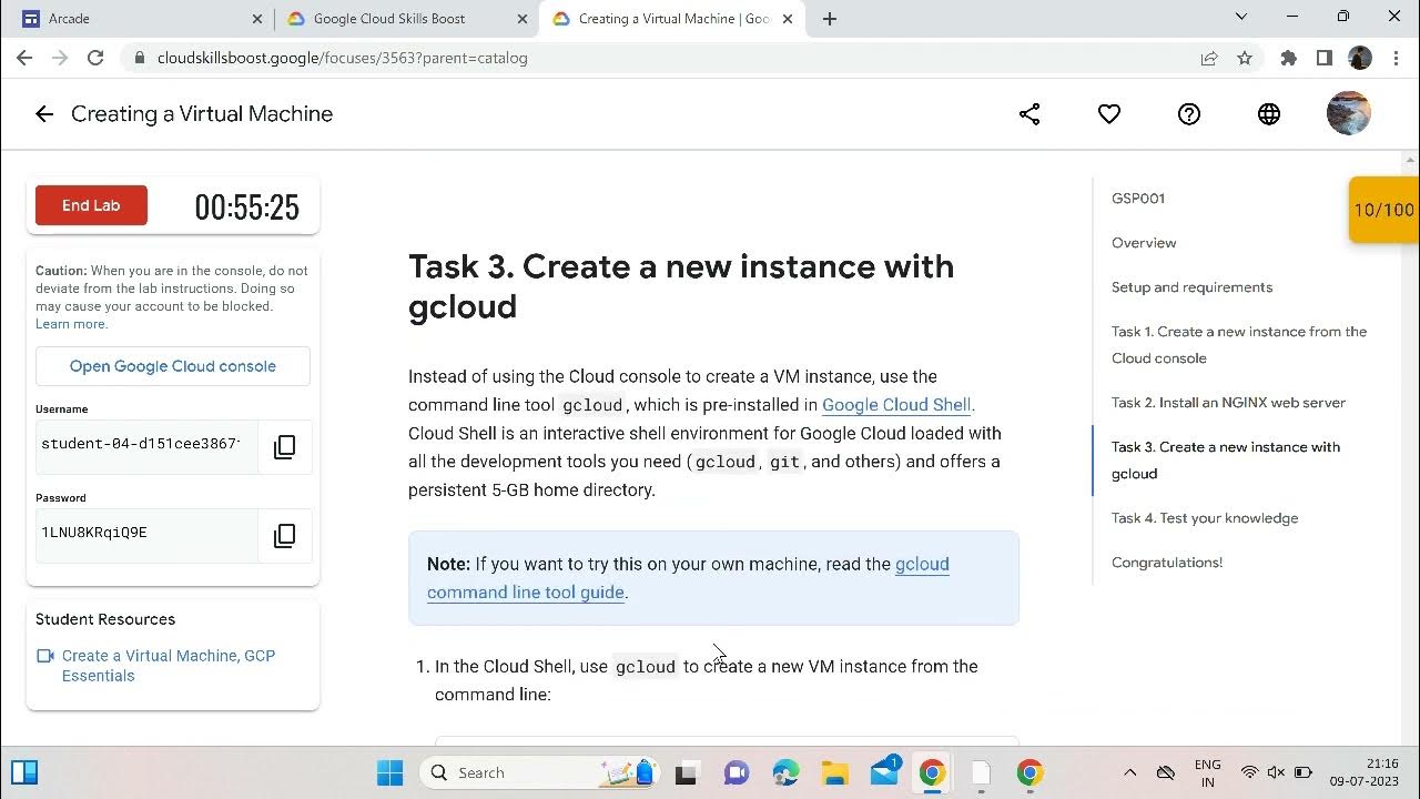 Creating a Virtual Machine gsp 001 - YouTube