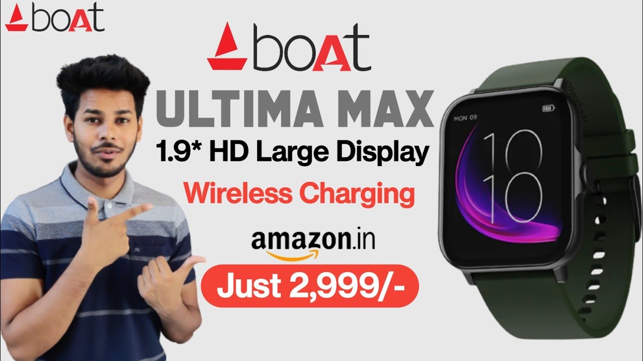 Boat Wave Ultima Max Smartwatch 🔥| 1.9 HD ⚡| Wireless Changing⚡ ...