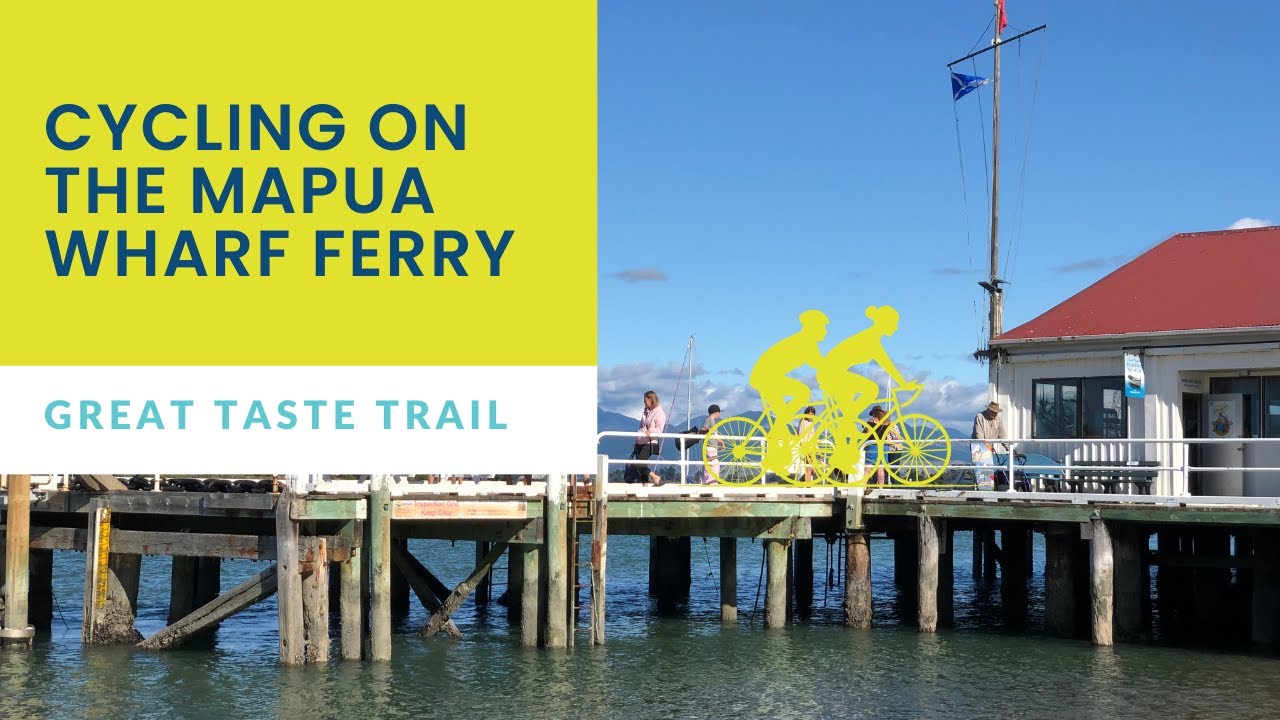 Rabbit Island ferry to Mapua Wharf on the Great Taste Trail from Nelson ...