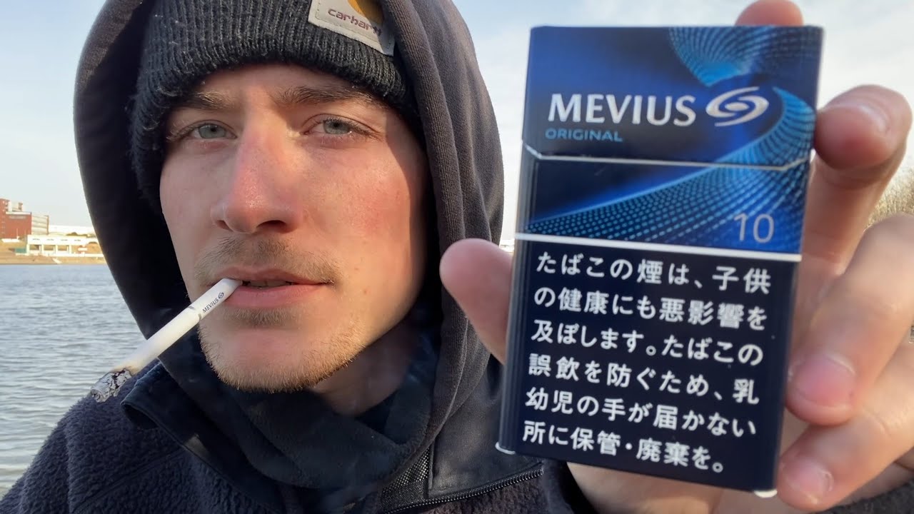 Smoking a Mevius Original 10 Cigarette - Review - YouTube
