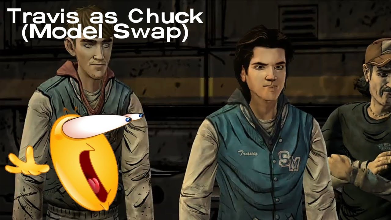 Travis as Chuck Part 2 (TWDG Model Swap) - YouTube