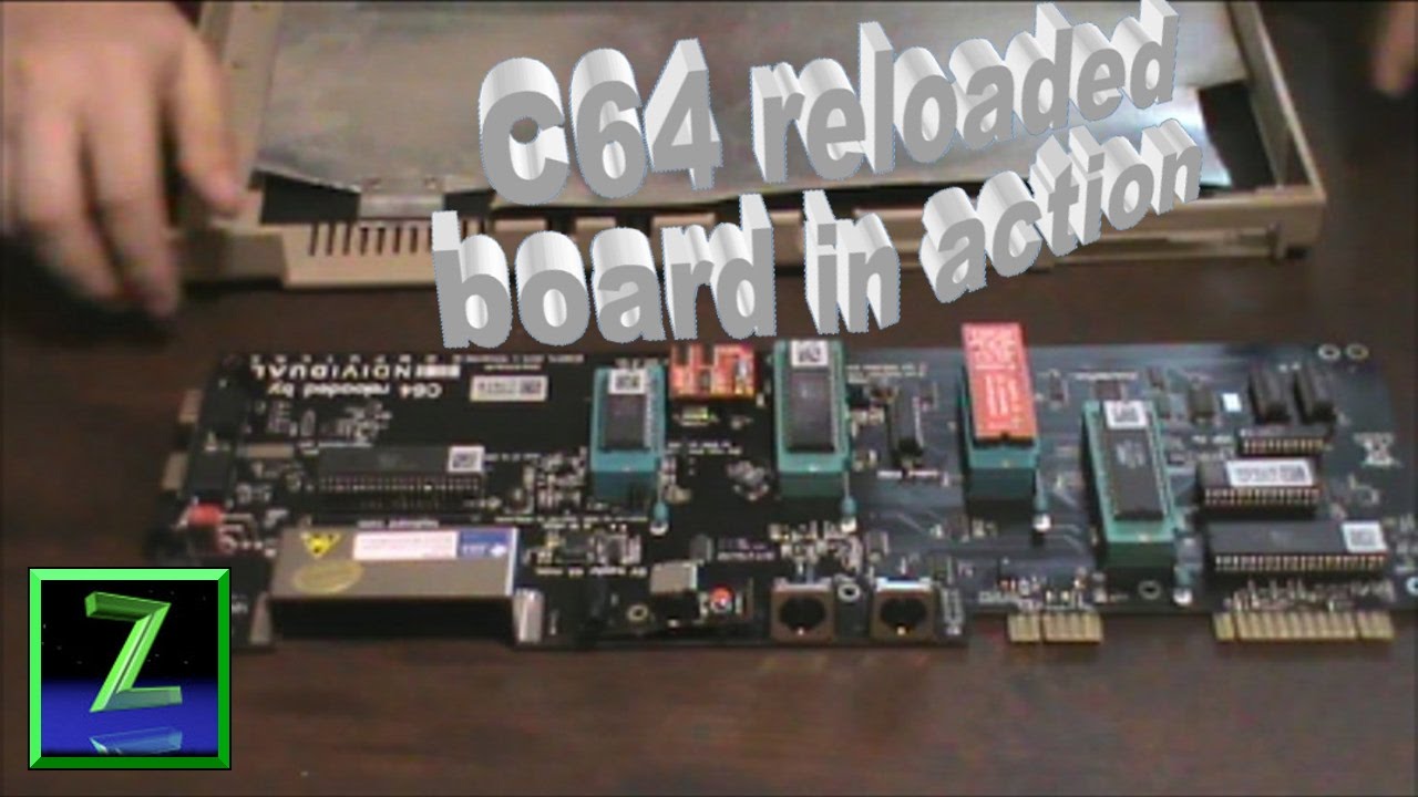 Commodore 64 reloaded board in action - YouTube