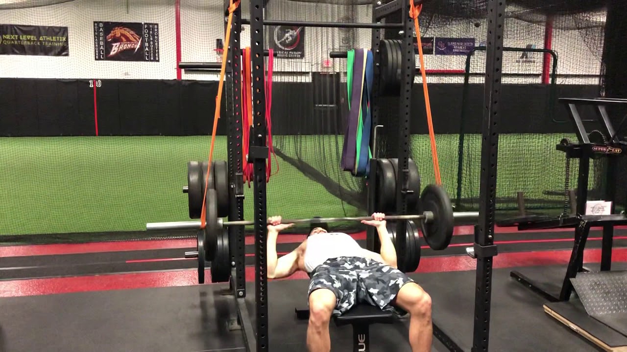 Reverse Banded Barbell Bench Press (Flat) - YouTube
