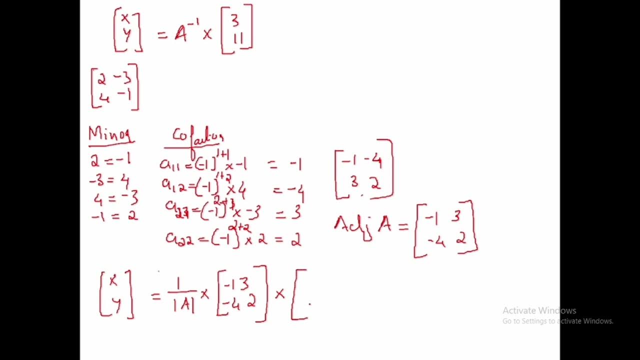 Solving Equations Using Matrix Inverse Method Part 1 YouTube solving-equations-using-matrix-inverse-method-part-1-youtube