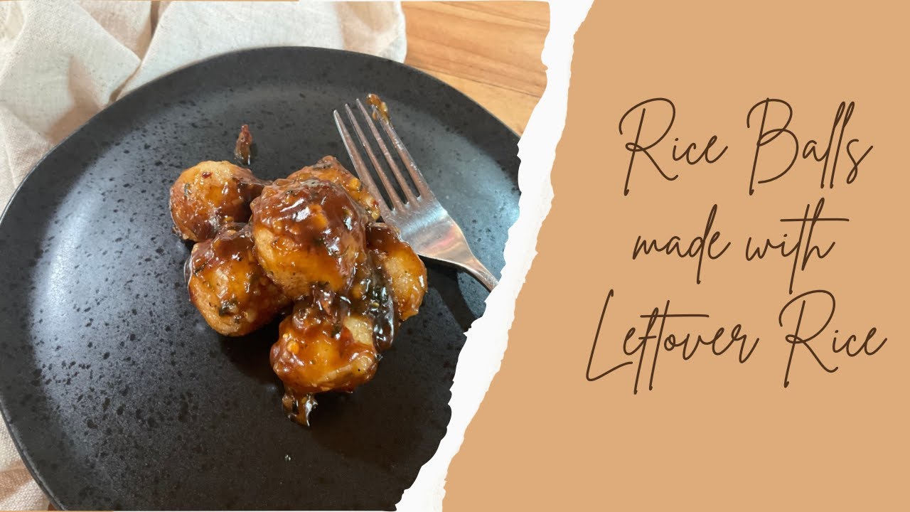 Simple Rice Balls Using Leftover Rice: Sugar Free - YouTube