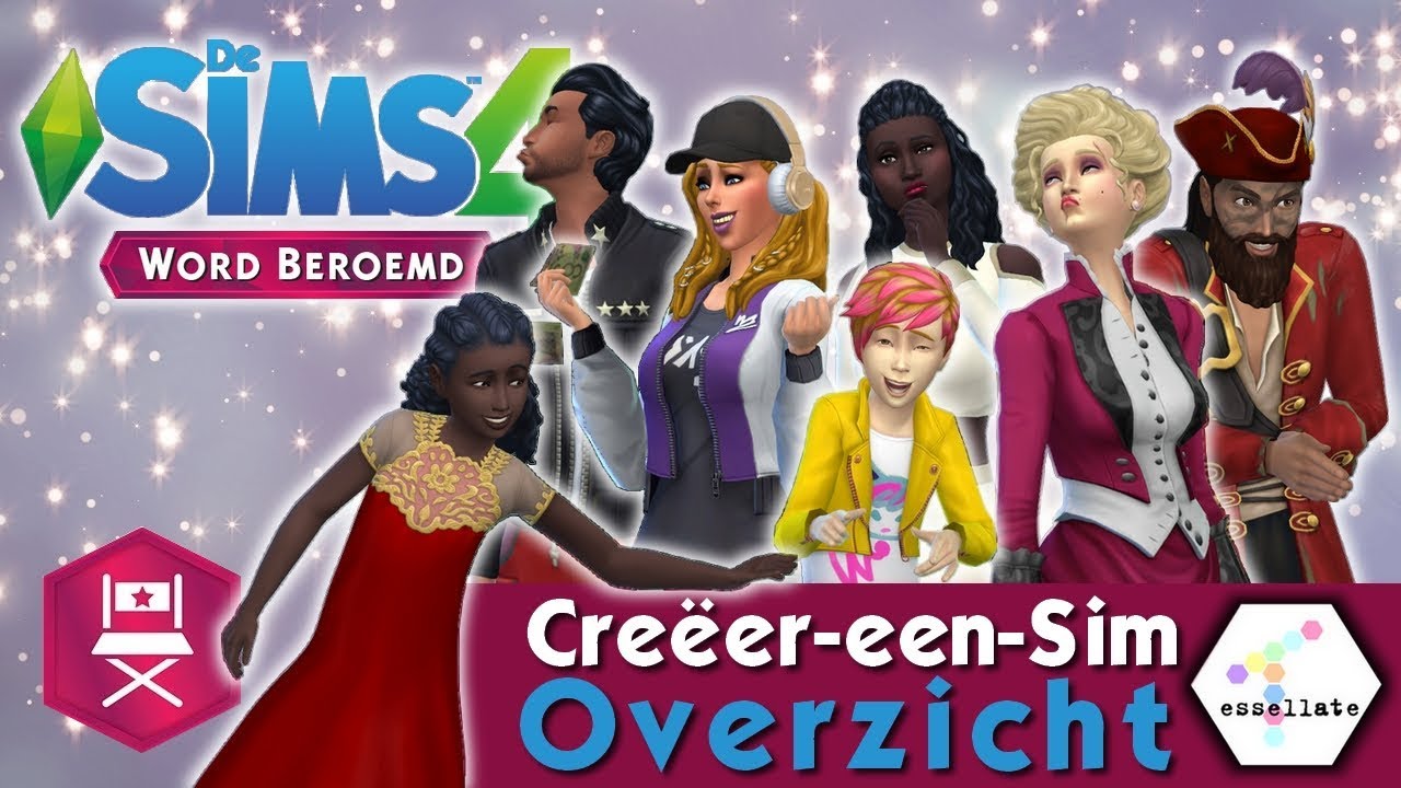 🎬 Sims 4 WORD BEROEMD - Creëer-een-Sim 🎬 || EERSTE INDRUK/OVERZICHT ...