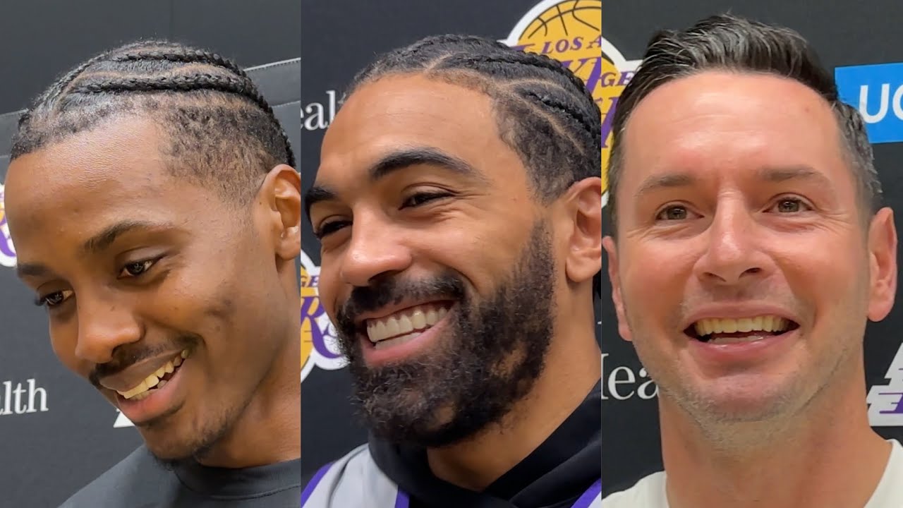 Lakers FULL Practice Interviews: Gabe Vincent, Christian Koloko, JJ ...