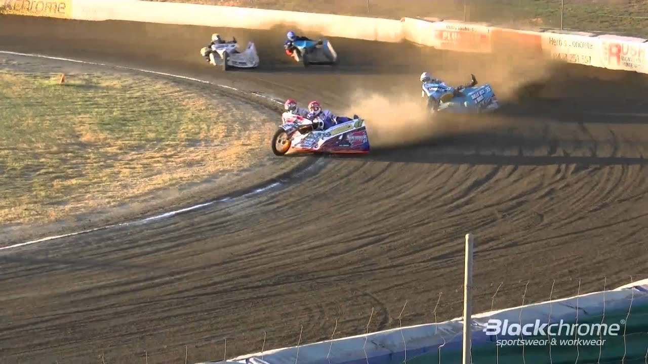 SA Speedway Sidecar Championship 2013 - Heat 4 - YouTube