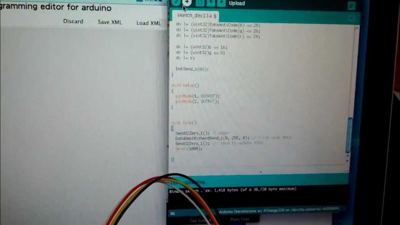 With BlocklyDuino: Control Color Led - YouTube