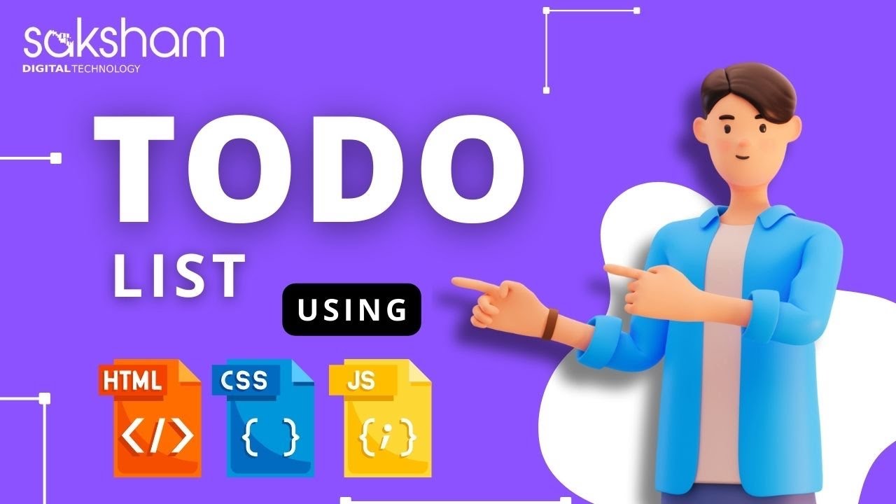 Create A Todo List Using Html Css And Javascript Youtube 3874