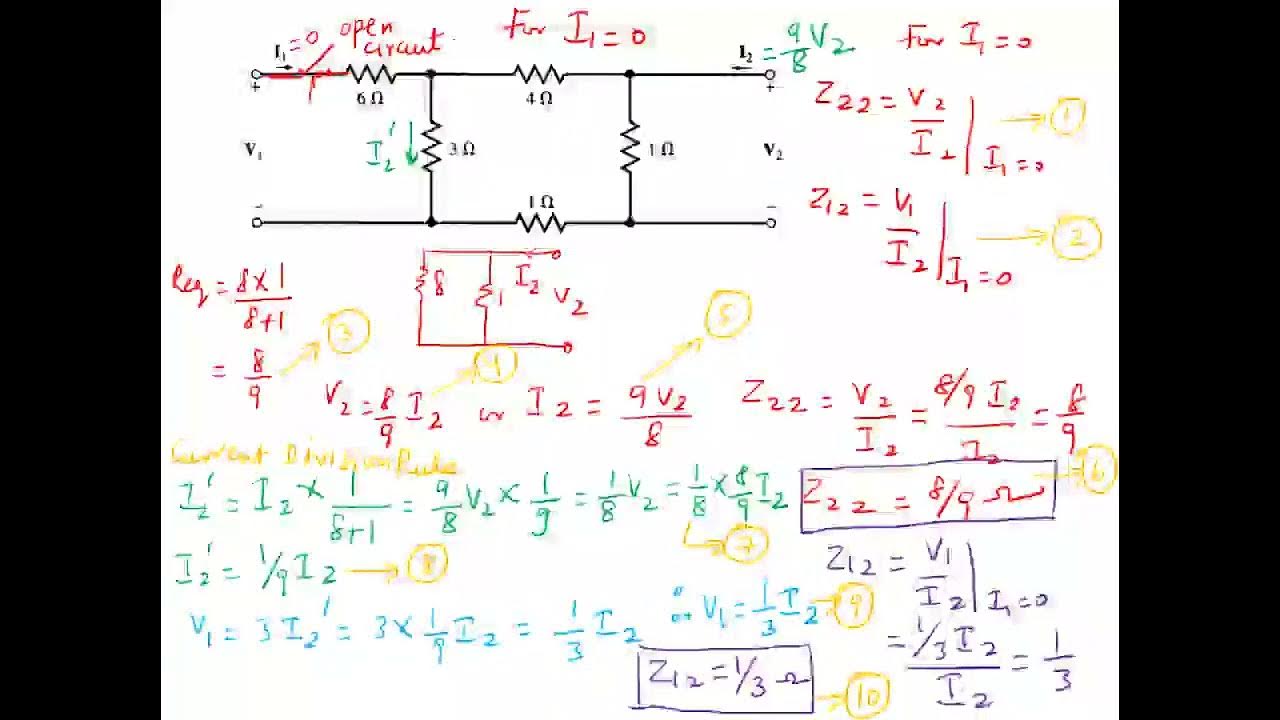 Unit 1 5 Z PARAMETERS solved problems part 3 - YouTube