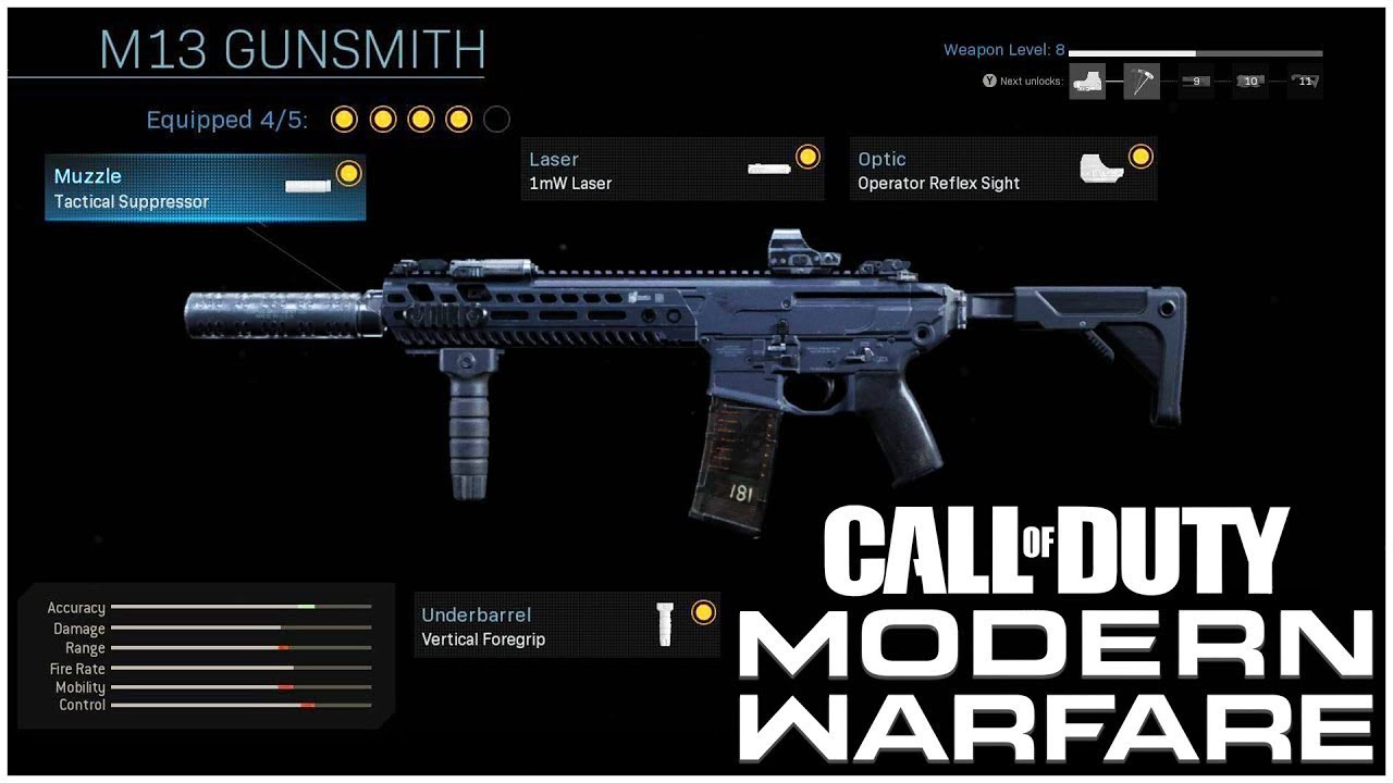 Call Of Duty MW PROBANDO LA M13 - YouTube