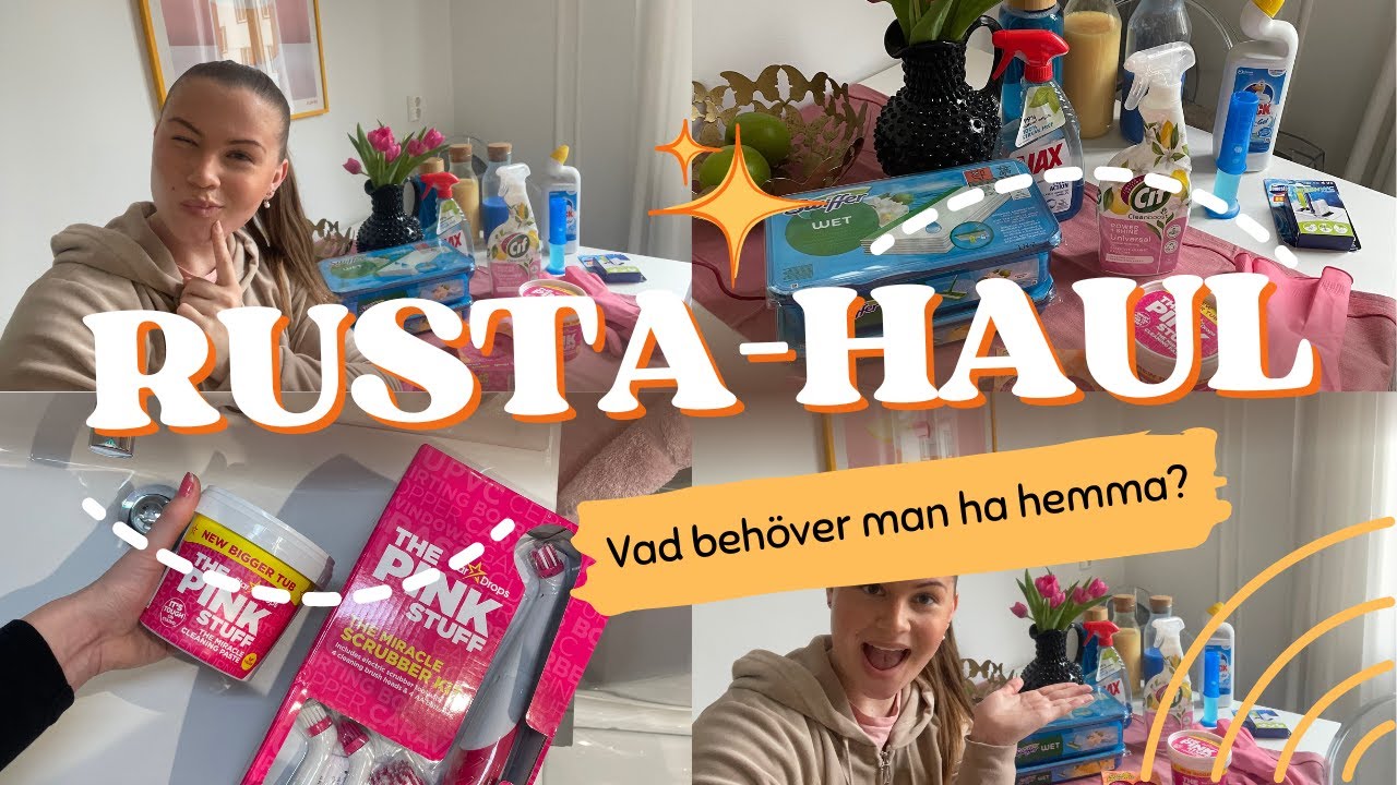 RUSTA-HAUL | Tips på saker som gör det enkelt att få ett städat och rent hem! - YouTube