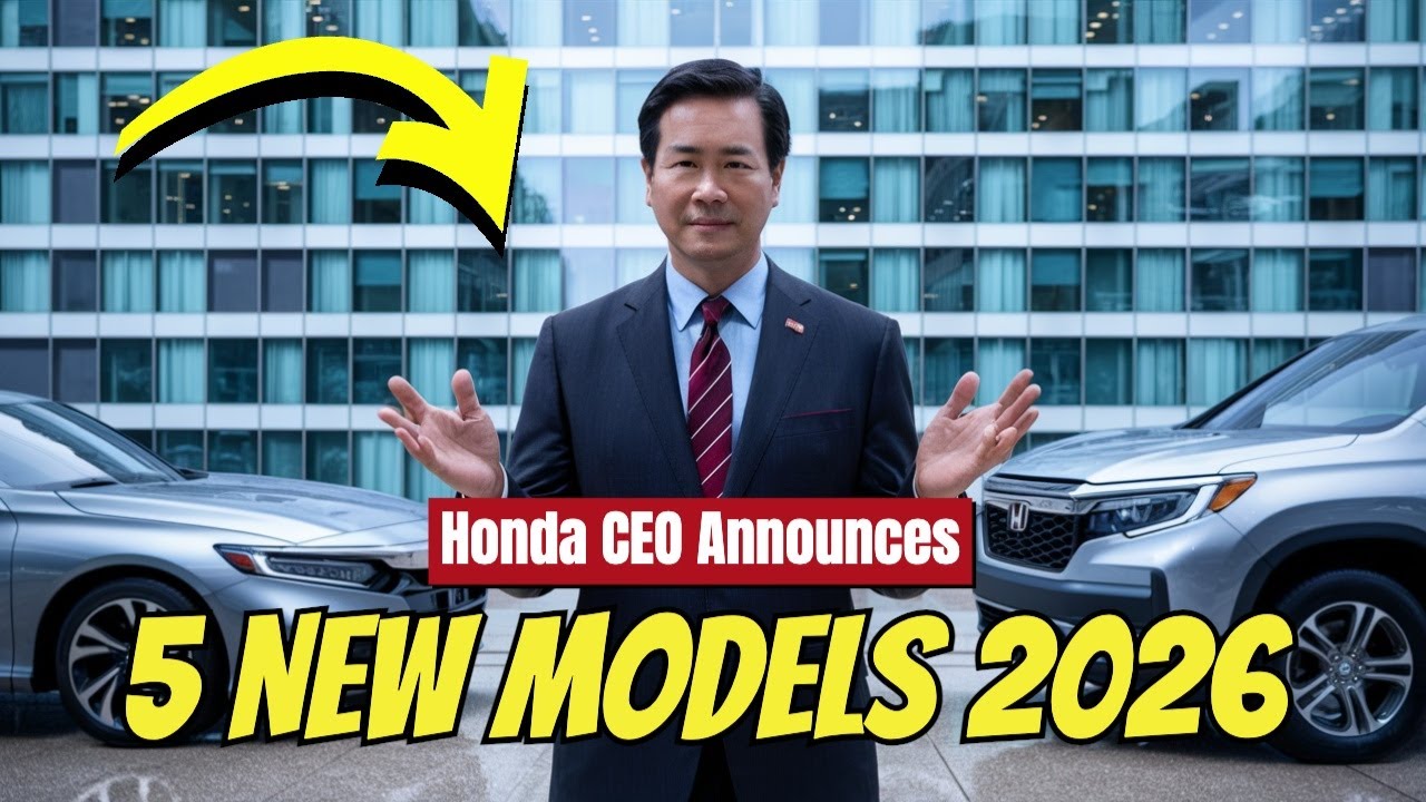 Honda CEO Announces 5 NEW Models For 2026 Will Blow Your Mind! - YouTube