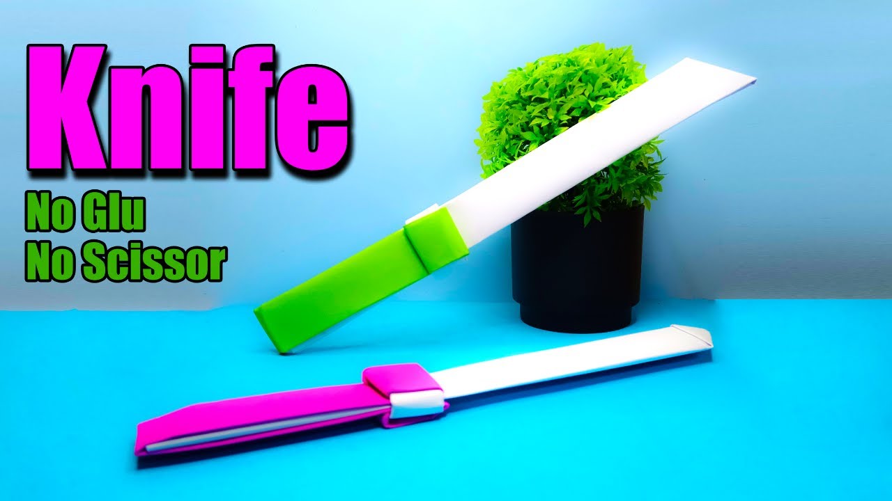 Origami Paper Knife That Looks Real! | Easy DIY Tutorial - YouTube