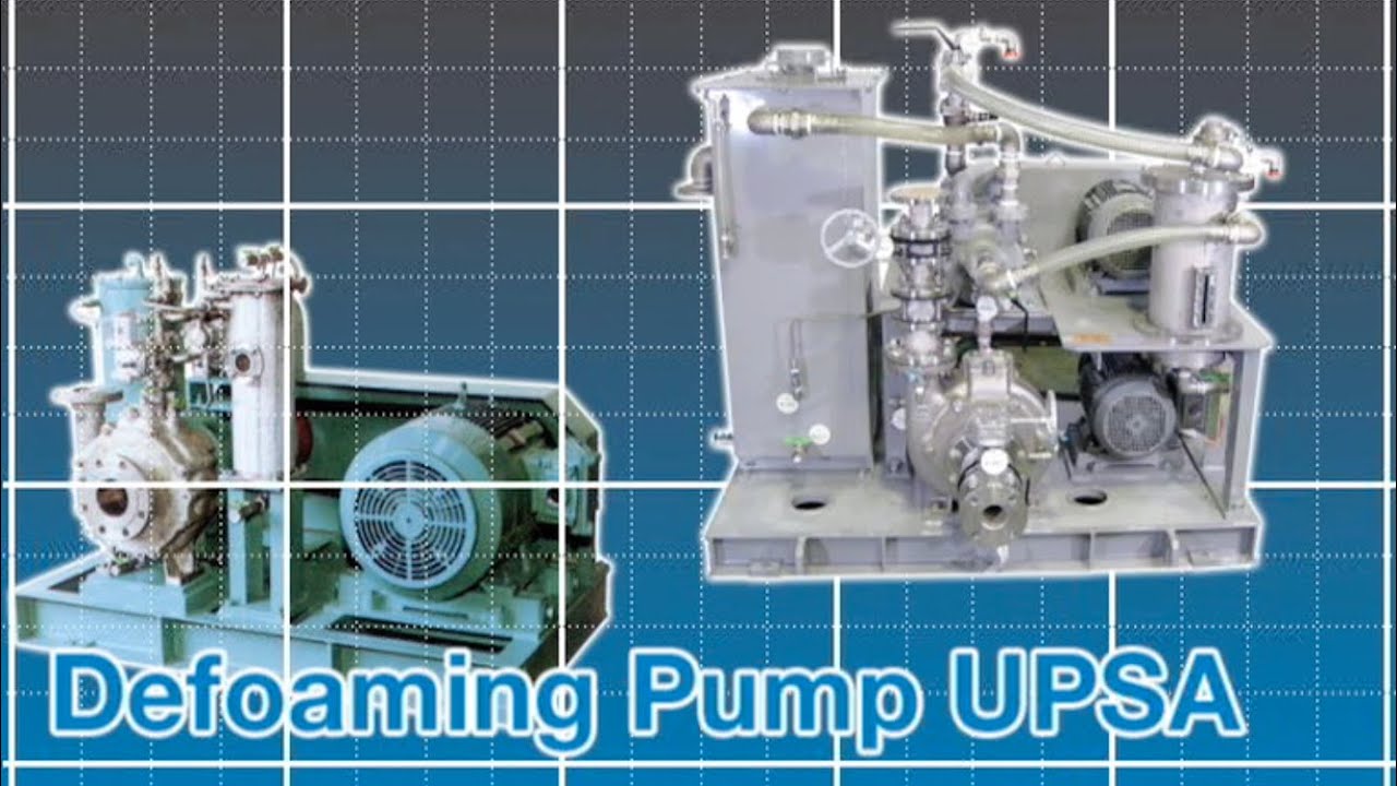 Defoaming Pump, defoaming and transfer of liquid containing foam or ...
