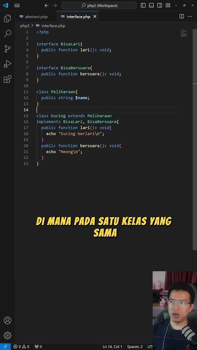 Perbedaan Abstract Method Dengan Interface Skysen Coding Code Programming Php Youtube