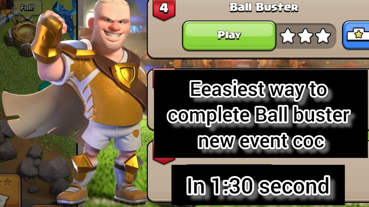 Ball Buster CoC event Easiest way to complete 🥲👍 @ClashOfClans ...