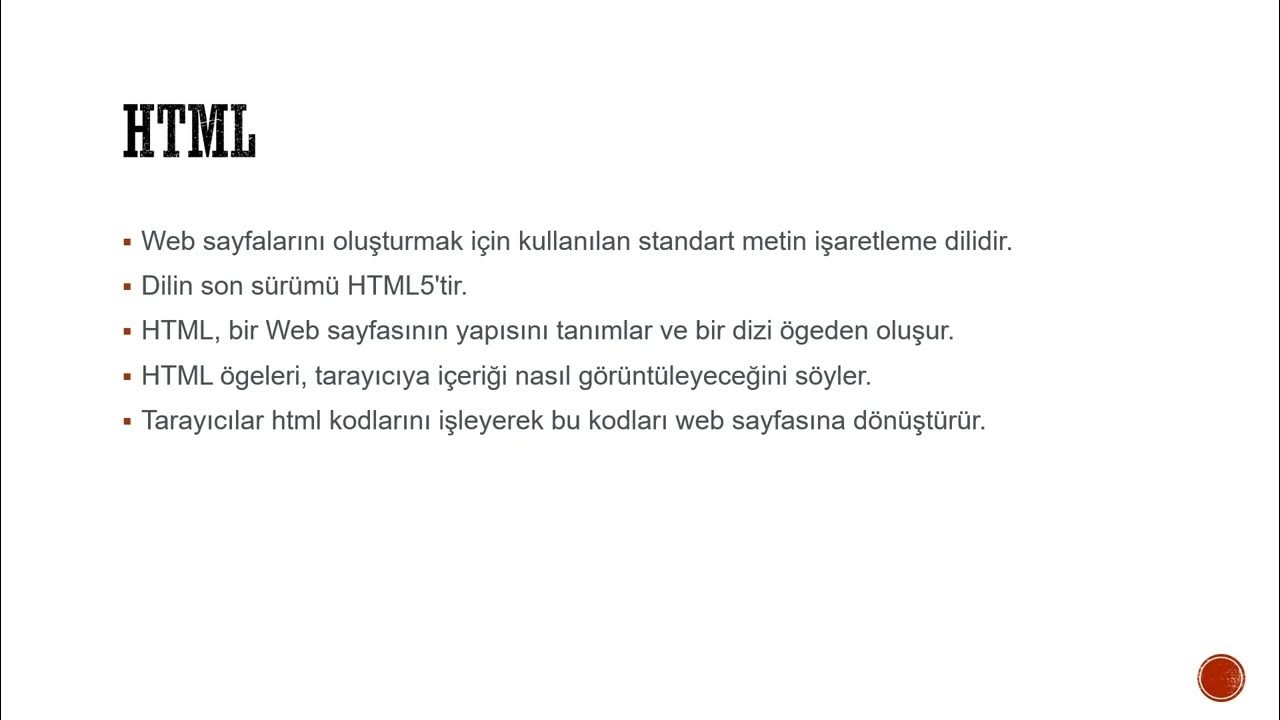101) Html Nedir - YouTube