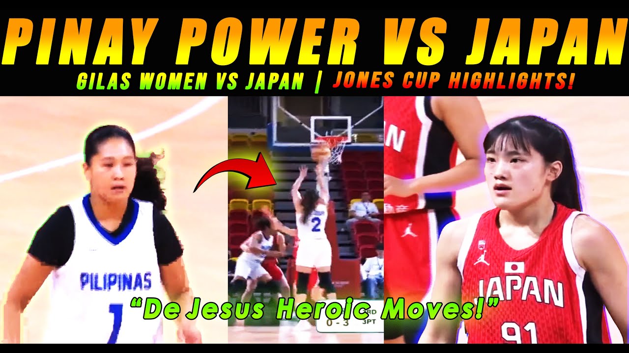 Gilas Women vs Japan William Jones Cup 2025 | De Jesus Attack Mode vs ...