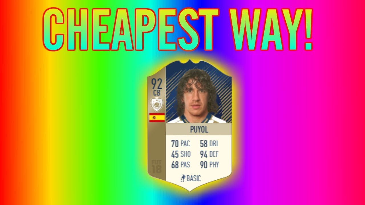 CARLES PUYOL PRIME ICON SBC CHEAPEST WAY! PUYOL PRIME ICON SBC CHEAPEST ...