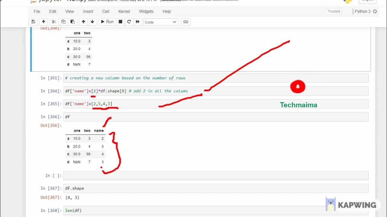 Pandas In Python Series Data Frames Explained Techmaima In Tamil Youtube