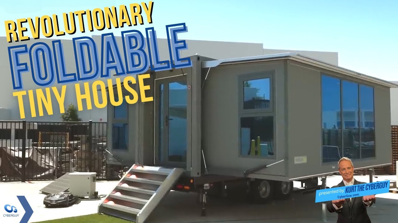 With the press of a button this tiny house folds into a box that you ...