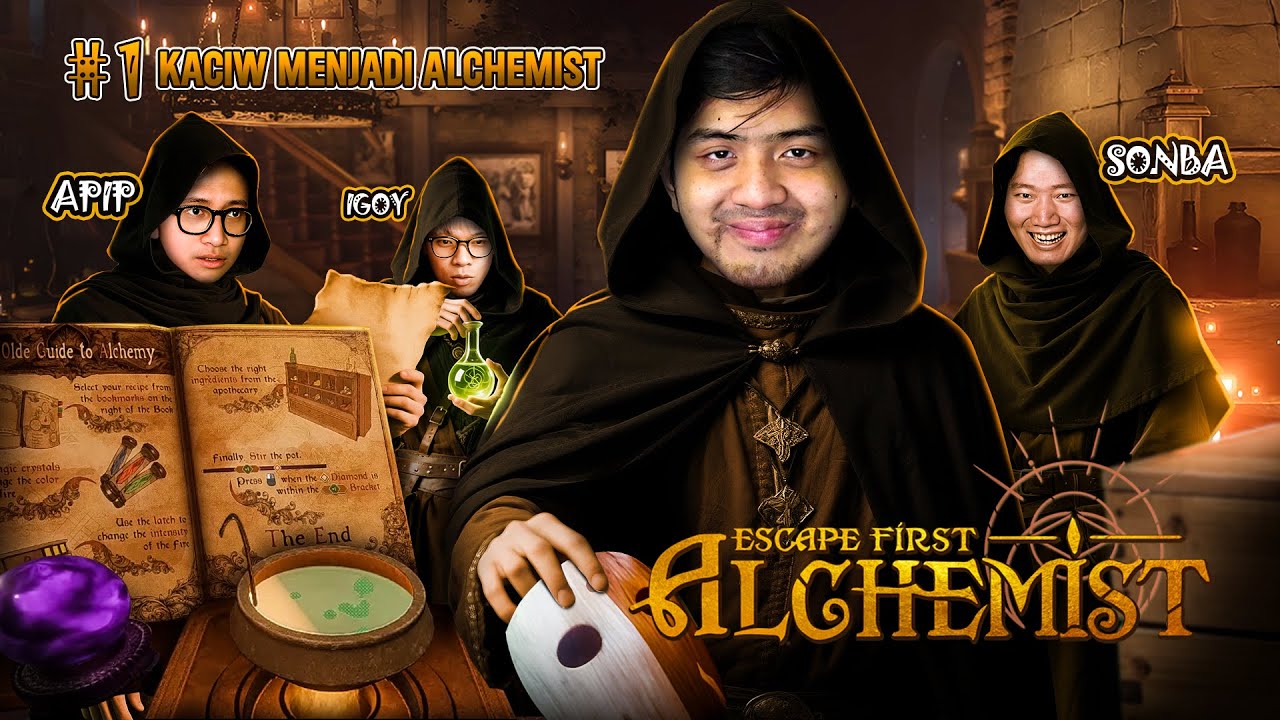 TIM KACIW MENCOBA BERMAIN GAME TEKA TEKI !?! [ Escape First Alchemist ...