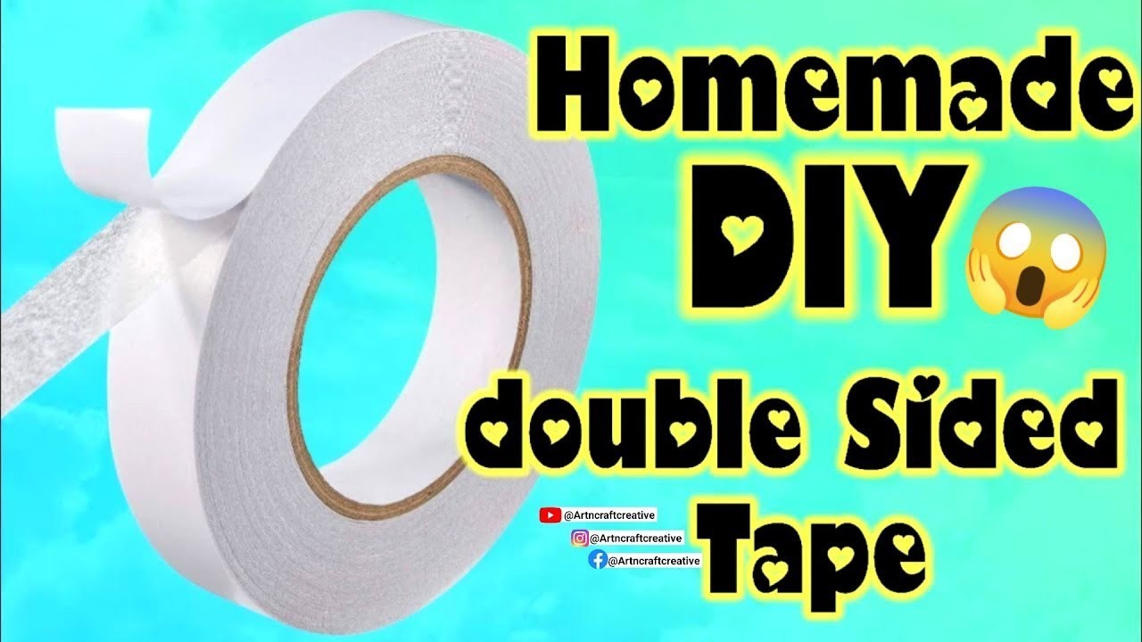 Homemade double sided tape - How to make double sided tape - YouTube