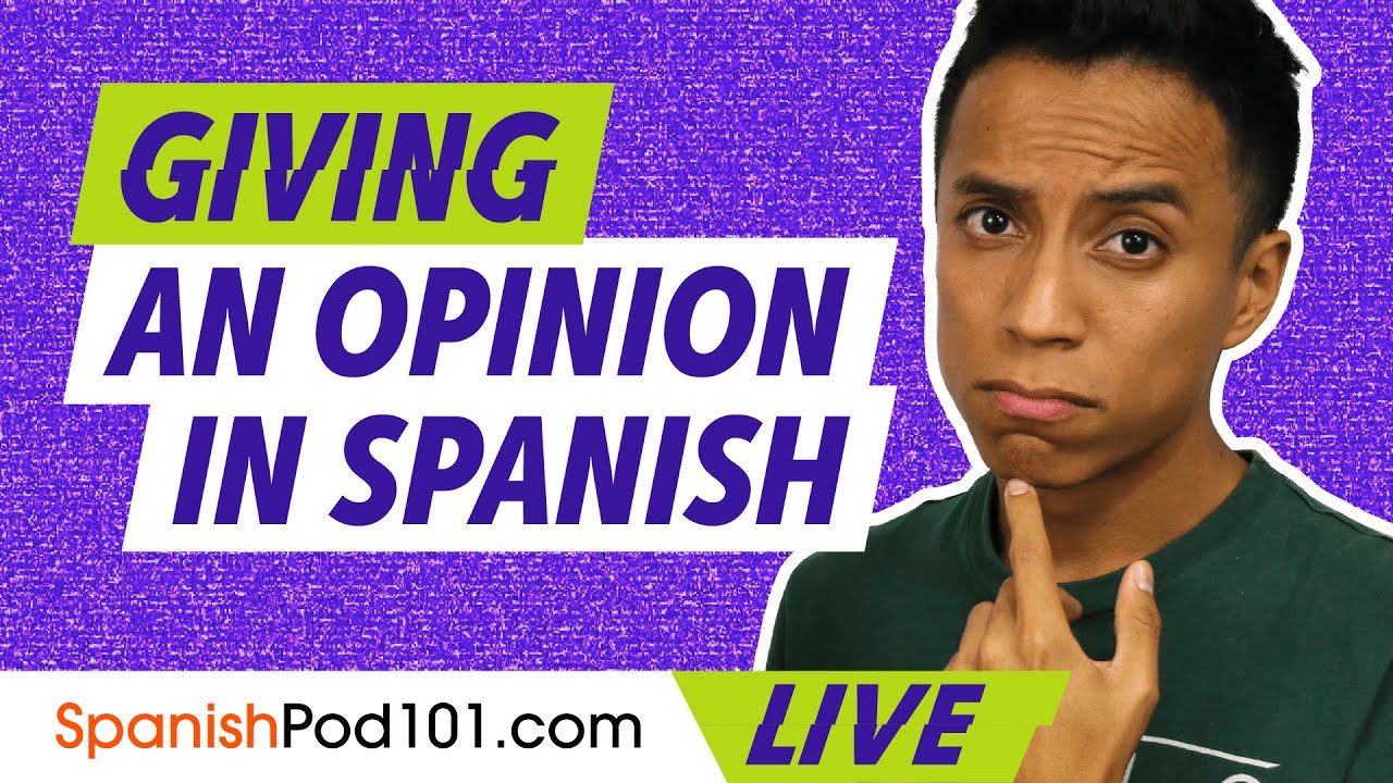 How to Give an Opinion Using “Sería” | Spanish for Beginners - YouTube