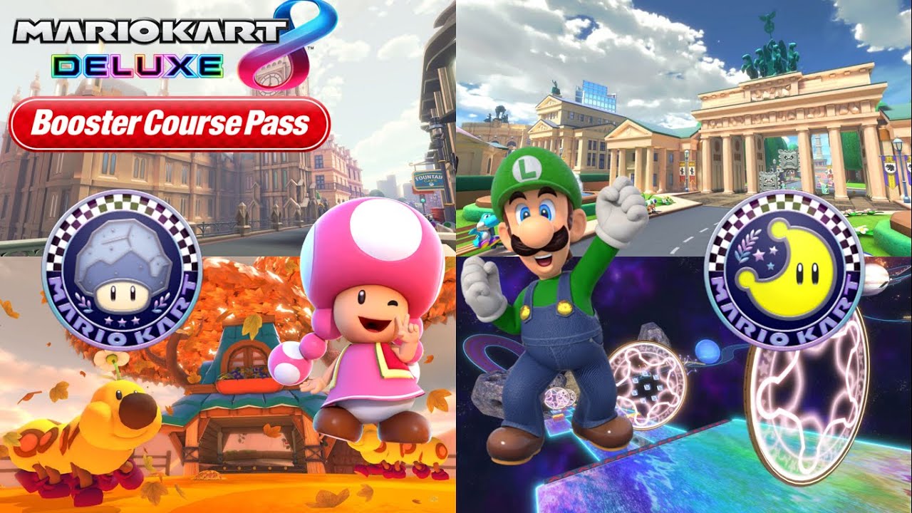 Mario Kart 8 Deluxe - Rock and Moon Cups (200cc) - Toadette and Luigi ...