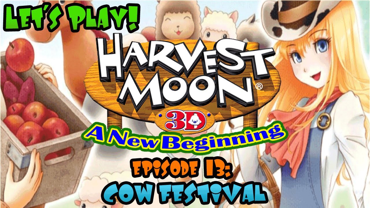 Harvest Moon 3d A New Beginning Cow Festival I Place Second 4942