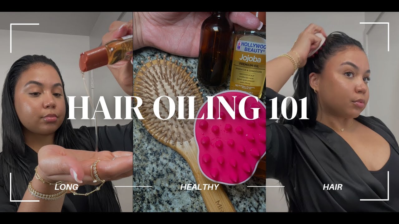Hair oiling routine for long hair | How I oil my hair for hair growth ...