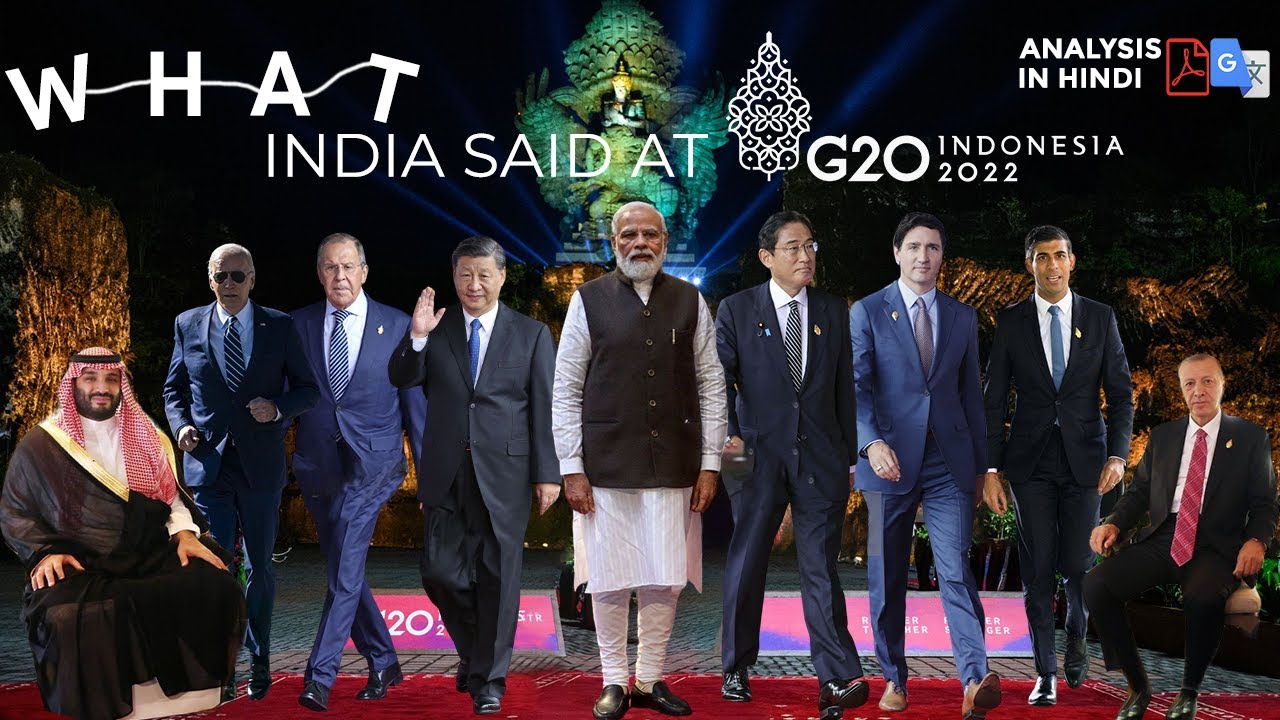 What India Said at G20 Indonesia Meet 2022? Important Points to Know ...