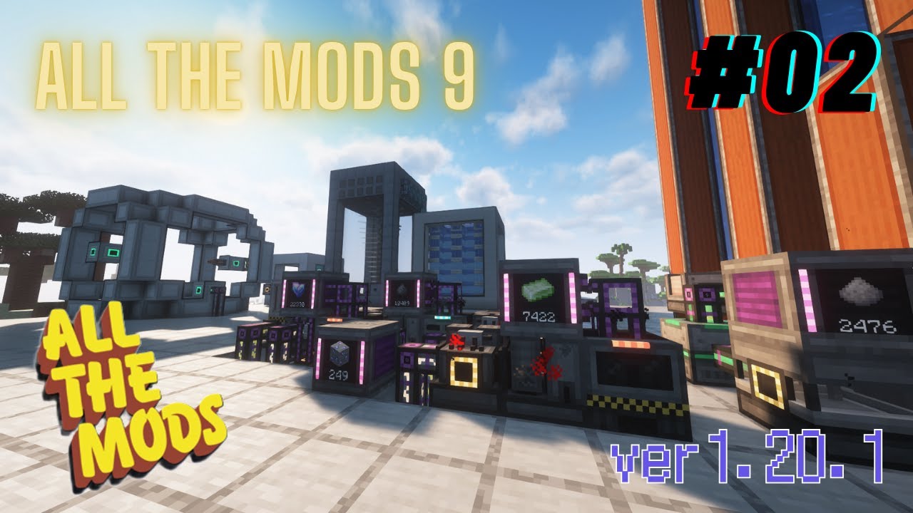 【Minecraft】新しいワールドでAll The Mods9 新たな旅の始まり・・・ #02【マインクラフト】 - YouTube