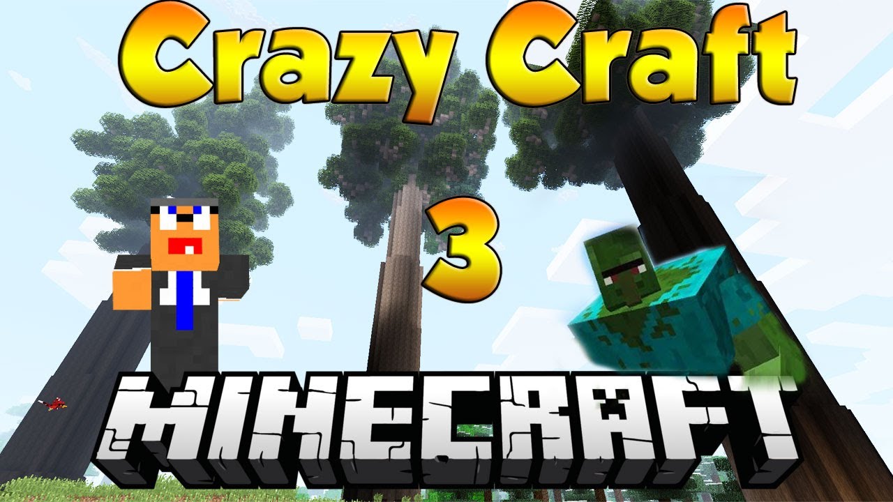 Minecraft: CRAZY CRAFT - Ep #3 -- ANGRY CHICKENS - YouTube