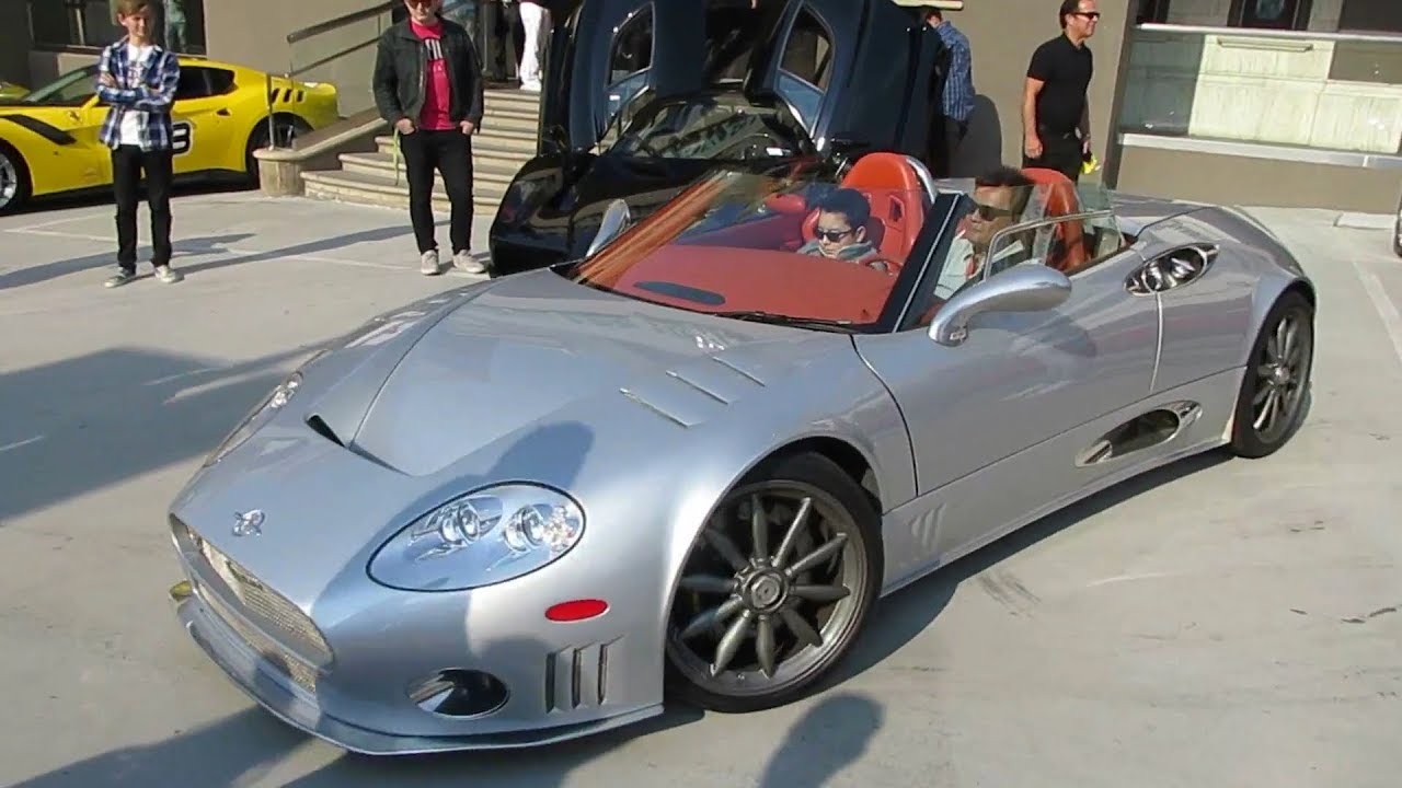 Spyker C8 Spyder (w/ engine start) - YouTube