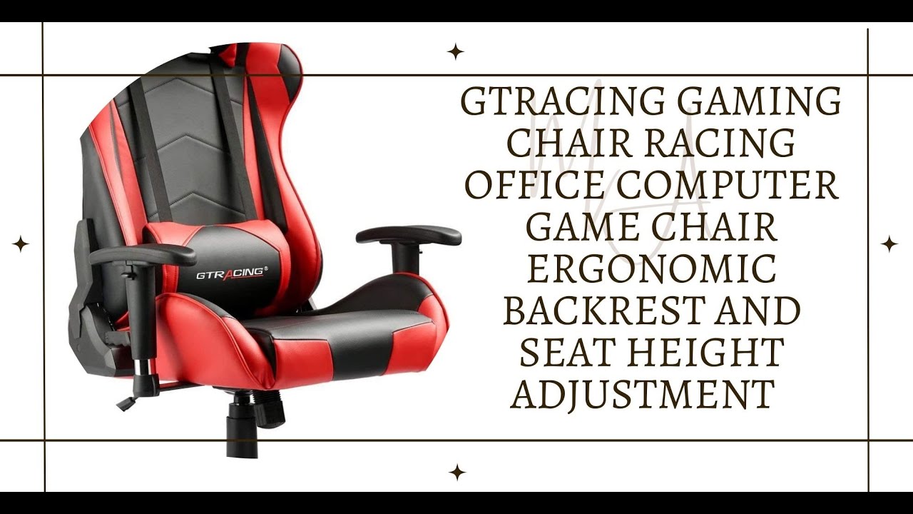 Gtracing Gaming Chair Honest Review | Game Chair Ergonomic Backrest ...