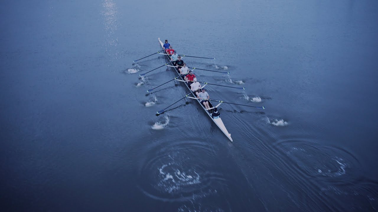 Rowing on the Estuary, Aerial Highlight Reel - YouTube