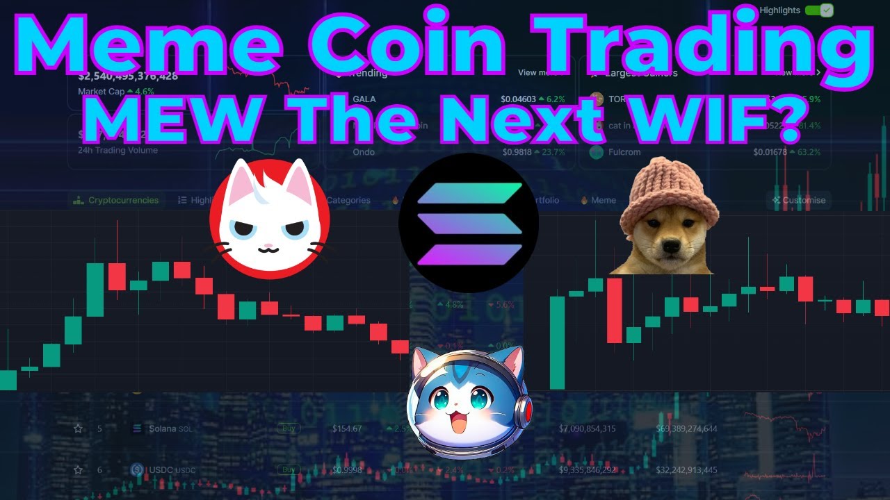 Solana Meme Coin Trading | $MEW The Next $WIF? How To Profit With Meme ...