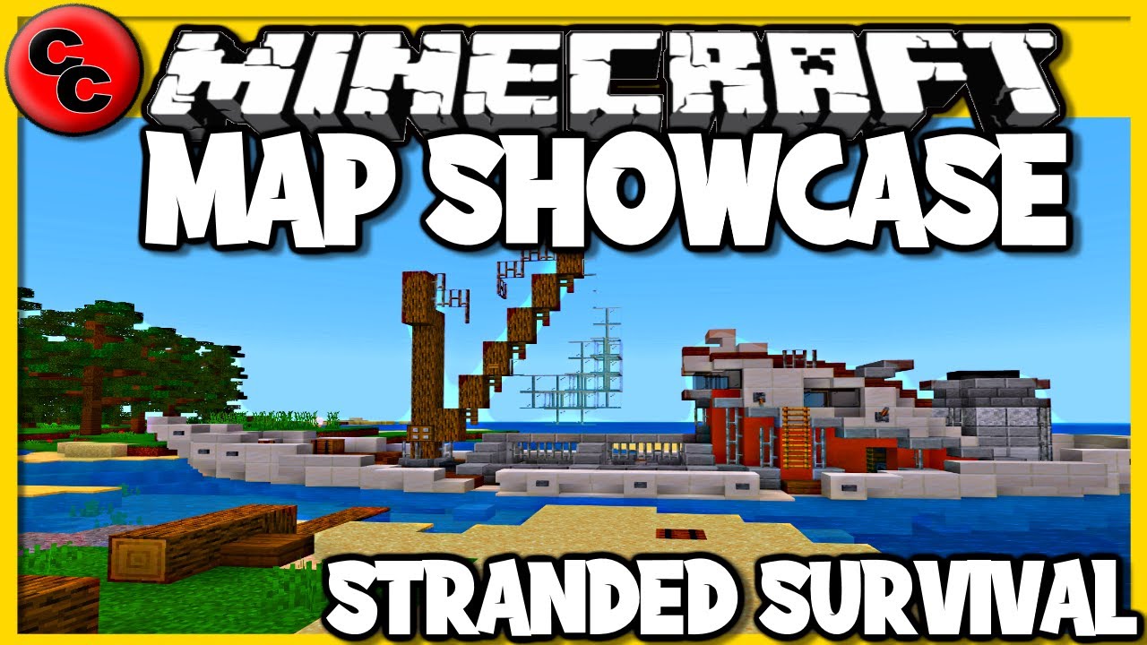 STRANDED SURVIVAL: " Minecraft Market Place Map Showcase " - YouTube