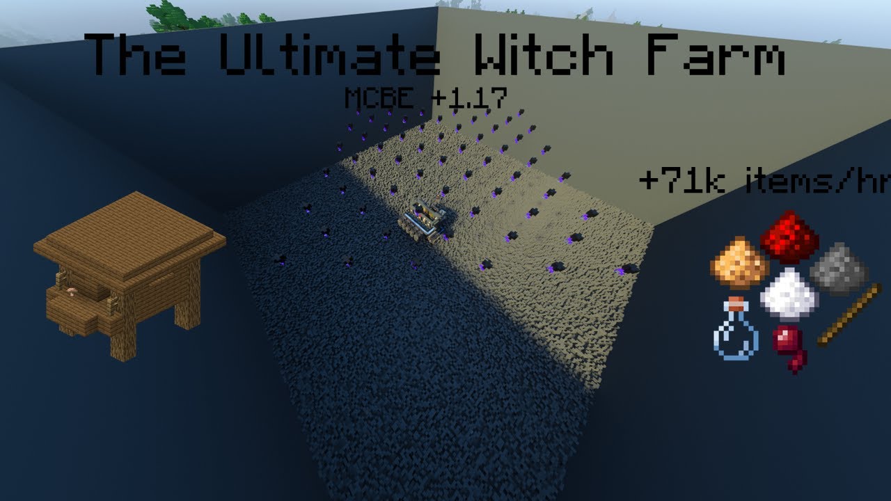 The Ultimate Witch Farm [MCBE] +1.17 - YouTube