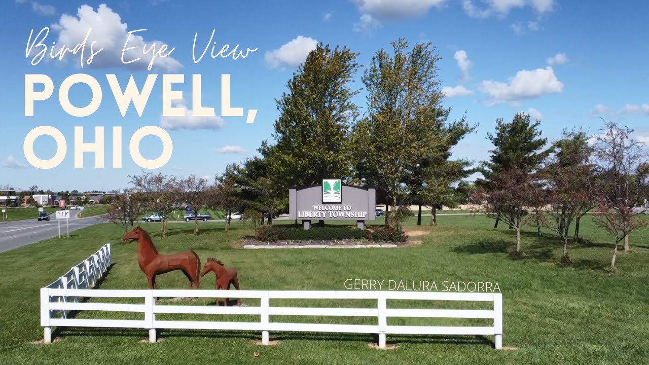 Bird's Eye View of Powell, Ohio - YouTube