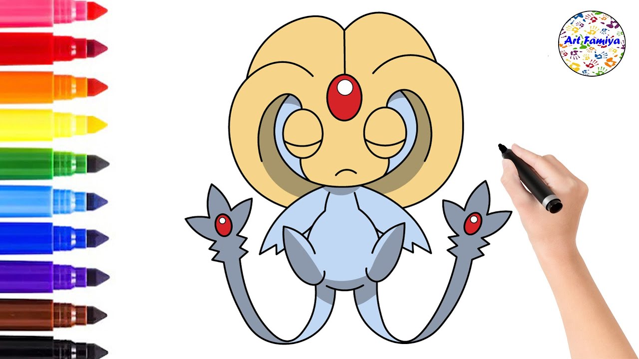 How to Draw Uxie from Pokemon | Art Famiya | Drawing Step by Step - YouTube