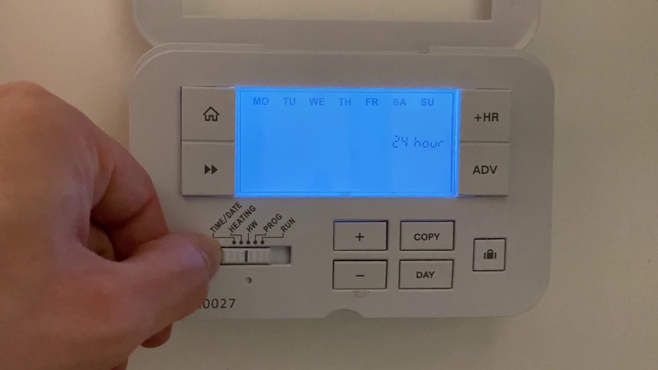 How to use Therma TQX0027 or ESI Programmer & Thermostat - YouTube
