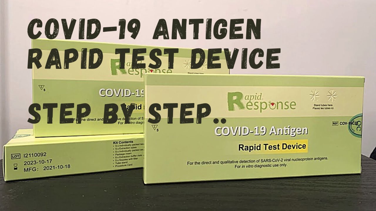 COVID-19 antigen Rapid test device easy procedure . - YouTube